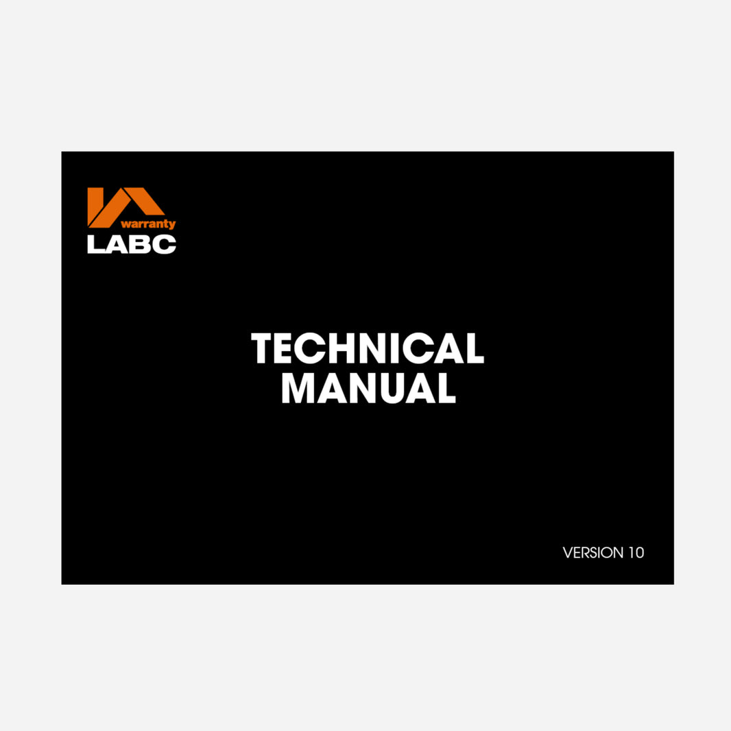 Technical Manuals – LABC Warranty Shop